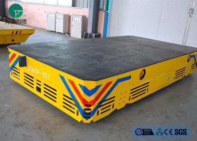 China 360 Degree Turning Electric Power Automated Slab Handling Motorized Transfer Trolley On Wheels for sale