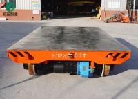 China Heavy Duty Material Transfer Battery Operated Steel Plate Rail Car for sale