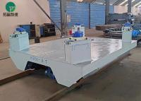 China Foundry factory electric battery driven material transfer cart on rail for sale
