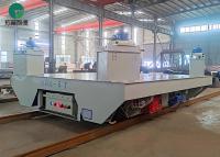 China Foundry factory electric battery driven material transfer cart on rail for sale