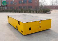 China Steerable Flatbed Cargo Heavy Duty Electric Platform Trolley for sale