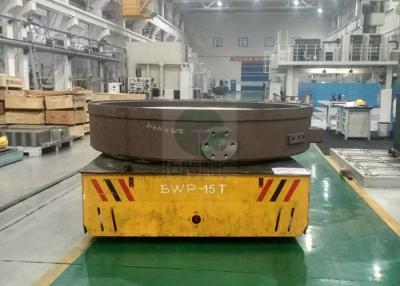 China 30t Warehouse Mold Handling Transfer Steel Floor Steerable Bogie for sale