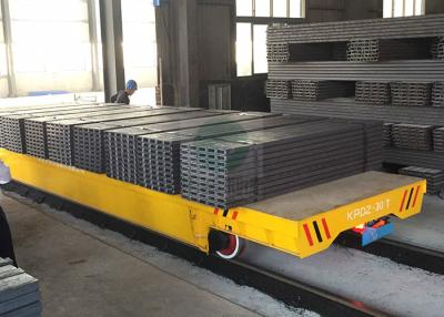 China 50T Material Transfer Heavy Duty Platform Trolley on Rails for Forged Plant Handling for sale