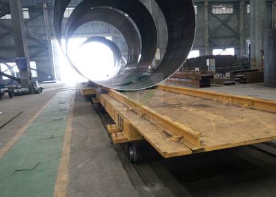 China 16 t Electric  Rail Guided Motorized Cart for steel element handling for sale
