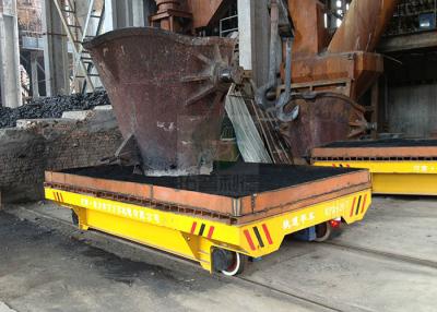 China 35 Ton Metallurgy Industry Motorized Steerable Rail Transport Car For Slag Scrap Handling for sale