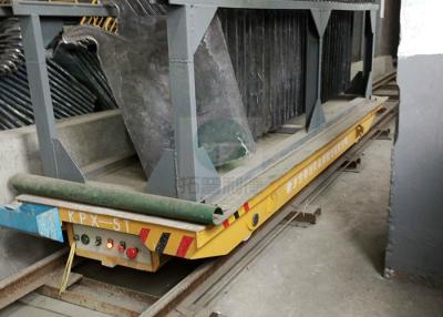 China 50 t rectangular electric mold transport bogie steel tubing transfer trolley on railway for sale