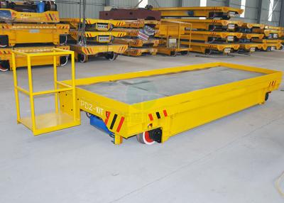 China 10000 kg Heavy Duty Travelling Material Handling Transfer Motorized Platform Cart On Rail for sale