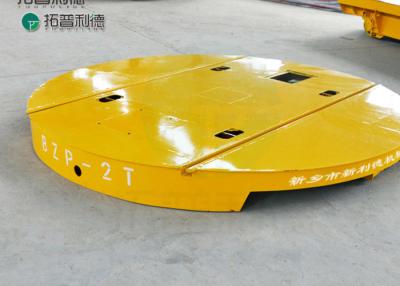 China Dia 4m railway electric turntable matching flat rail trolley in painting room for sale