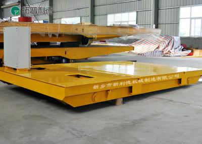 China 10 Ton Busbar Powered Bogie Heavy Duty Electrical Industrial Material Transfer Trolley For Sale for sale