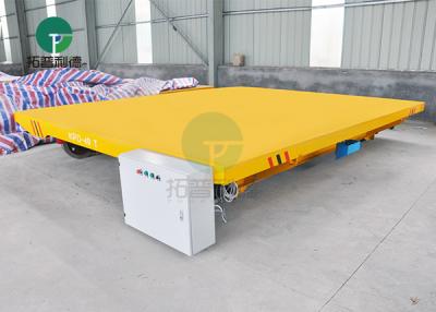 China 40 Ton Shipyard Rail Guided Electric Platform Truck For Material Handling for sale