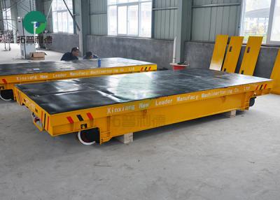 China 10 Ton Rail Powered Motorized Inter Bay Slab Transfer Cars For Material Transport In Workshop for sale