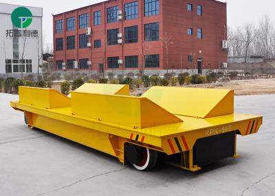 China Large Capacity Storage Battery Turning Rail Coil Transfer Cart For Material Handling for sale