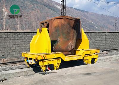 China 60T Scrap Handling Battery Driven Self Propelled Transfer Trolleys For Steel Plant for sale