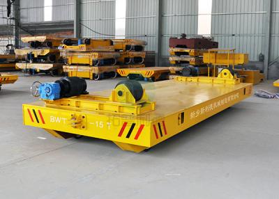 China 15 Ton Manufacturing Industry Finish Products Handling Electric Driven Slab Transfer Cart On Railway for sale