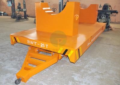China Heavy Duty Factory Material Handling Towed Coil Transfer Cart On Railway Or Steerable for sale