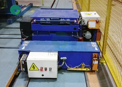China Rail or Steerable Die Electric Transfer Cart Motorized Platform Trolley Battery Operated for sale