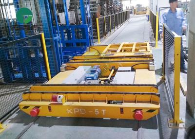 China Assembly Line Electric Flatbed Platform Material Handling Rail Ferry Transfer Trolley for sale