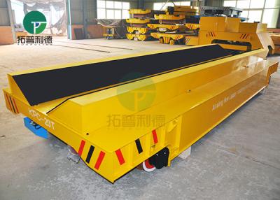 China 20-100 Ton Steel Pipe Motorized Load Railway Transport Cast Iron Rail Truck Cart With V Deck for sale