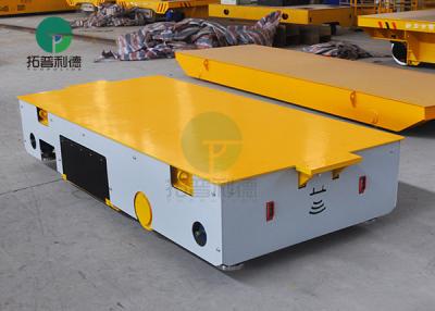China 5t Steel Mill Workshop Material Handling Motorized Transfer Trolley On Cement Floor for sale