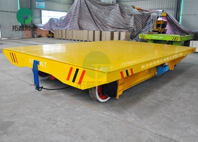China 45MT Cable Reel Powered Industrial Motorized Transfer Trolley with Lifting Deck for sale
