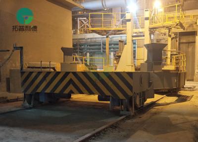 China Cable Powered Flat Bed Factory Explosion Proof Cast Iron Transfer Carts Mounted On Rail for sale