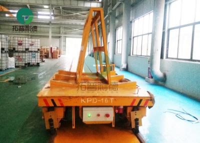 China Customized Indutrial Rail Guided Material Handling 25 Ton Transport Cart for molds, coils, ladle for sale