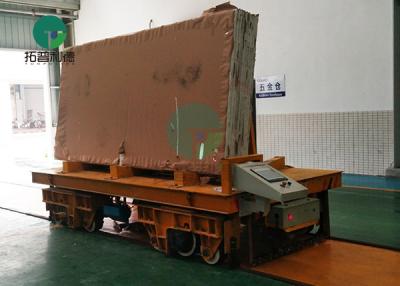 China 60MT Slab Deck Automotive Self-Propelled Rail Power Transport Cart System With Suspensions for sale