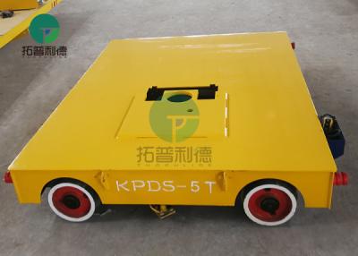 China 5 Ton Motorized Tool Steerable Material Transfer Trackless Electric Handling Car On Wheels for sale