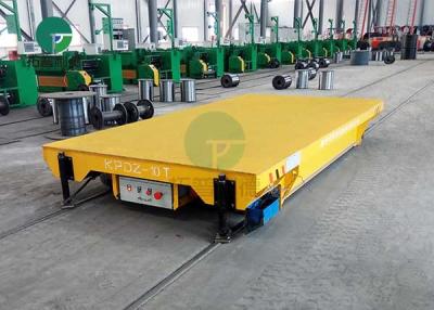 China Electric Arc Furnace Material Transfer Battery Industrial Rail Trolley Cart 30 Tons for sale