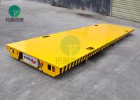 China Electric Flatbed Battery Operated Machine Parts Handling Cart On Rail for sale