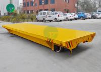 China Electric Flatbed Battery Operated Machine Parts Handling Cart On Rail for sale