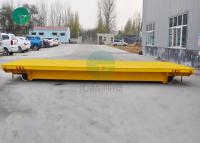 China Electric Flatbed Battery Operated Machine Parts Handling Cart On Rail for sale