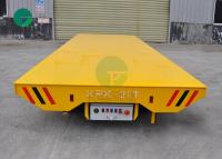 China Electric Flatbed Battery Operated Machine Parts Handling Cart On Rail for sale