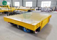 China Steel Industry Flatbed Electric Rail 50t Transfer Cart With Wheels for sale