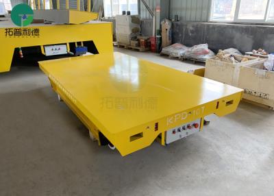 China Crane Plant Steel Box Beam Transport Motorized Rail Transfer Cart for sale