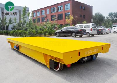 China Low Bed 30t Heavy Load Battery Powered Rail Flat Transfer Platform Trolley for sale