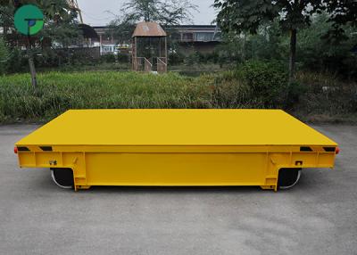 China Steel Industry Flatbed Electric Rail 50t Transfer Cart With Wheels for sale