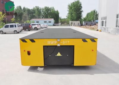China Assembly Line Boiler Plant 20t Transfer Battery Trackless Flat Car for sale