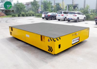 China Power Plant Assemble Line Battery 10 Ton Steerable Transfer Cart for sale