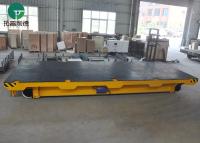 China Cast Steel Wheel Handling 60t Metal Plate Railway Guided Transfer Cart for sale