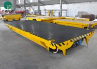 China Cast Steel Wheel Handling 60t Metal Plate Railway Guided Transfer Cart for sale