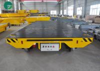 China Cast Steel Wheel Handling 60t Metal Plate Railway Guided Transfer Cart for sale