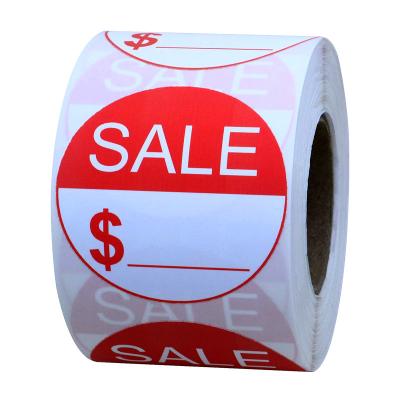 China Custom Logo Retail Store Paper Label Sticker Waterproof for sale