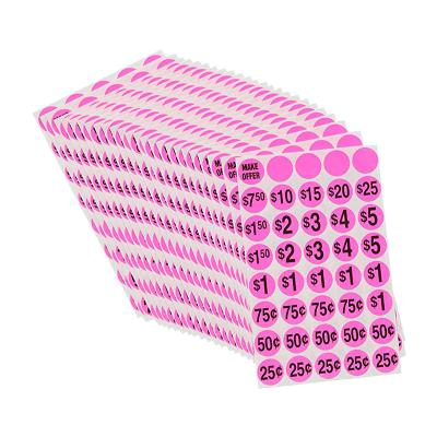 China Waterproof Sticker Label Printing Adhesive Round Custom Logo for sale