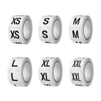China Custom Round Shape Various Size Adhesive Sticker Label For Clothing for sale