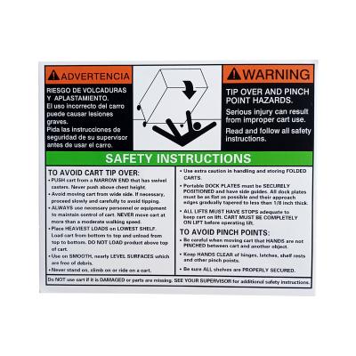 China Self Adhesive Tire Label Sticker PP / PVC / Vinyl For Car Tyre for sale