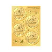 China Metallic Gold Foil Embossing Envelope Seal Sticker Custom Logo for sale