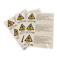 China Waterproof Safety Operation Warning Sign Sticker Labels for sale