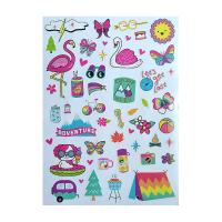 China Personalized Printing Kiss Cut Waterproof Pvc Cartoon Stickers On Sheet for sale