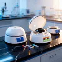 China 12000rpm Mini Centrifuge Machine Portable Laboratory Centrifuge Machines 7900xg For PCR DNA Labs for sale